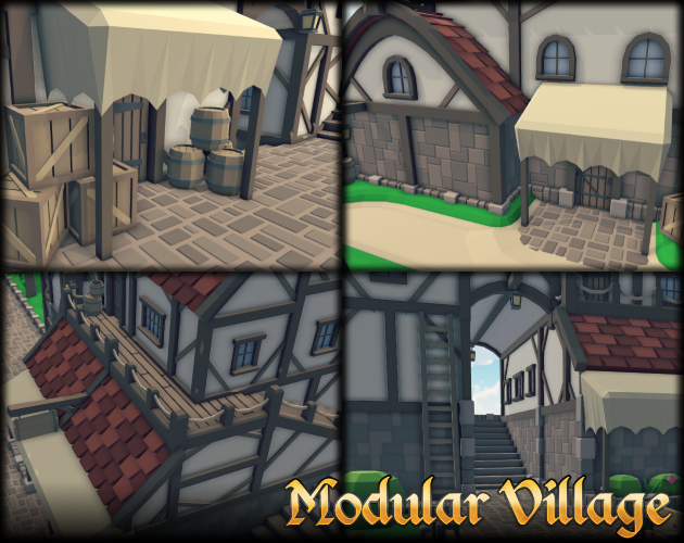 Modular Village | OpenGameArt.org